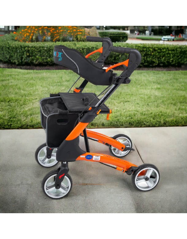 Comfort Plus DY049147L Turuncu Karbon Rolatör