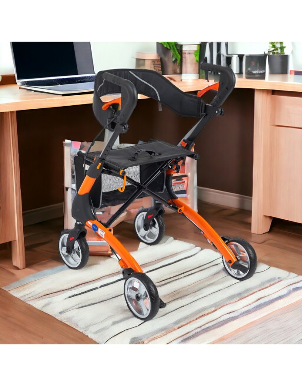 Comfort Plus DY049147L Turuncu Karbon Rolatör